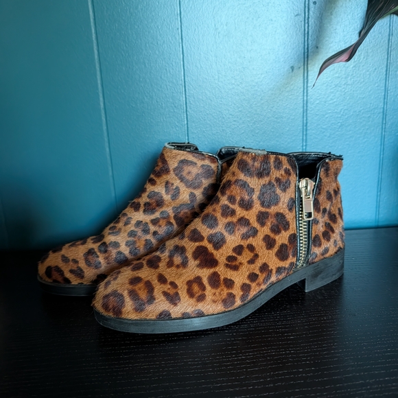 Zara | Shoes | Zara Leopard Print Ankle Boots | Poshmark